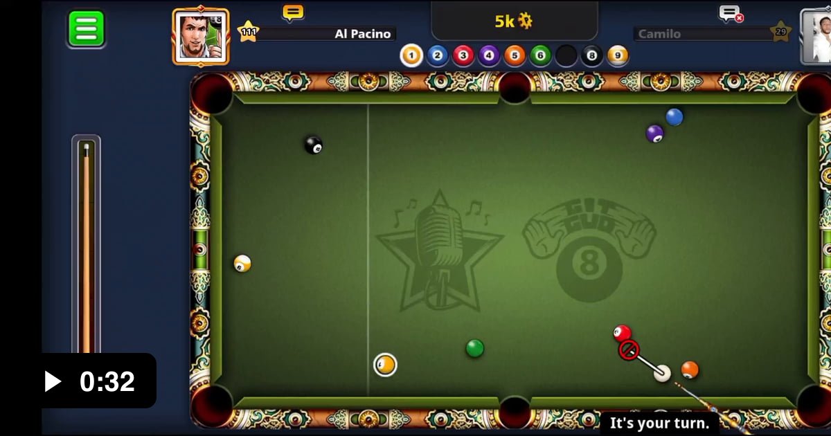 8 Ball Pool: 9 ball. A superb victory in a very specific way ...