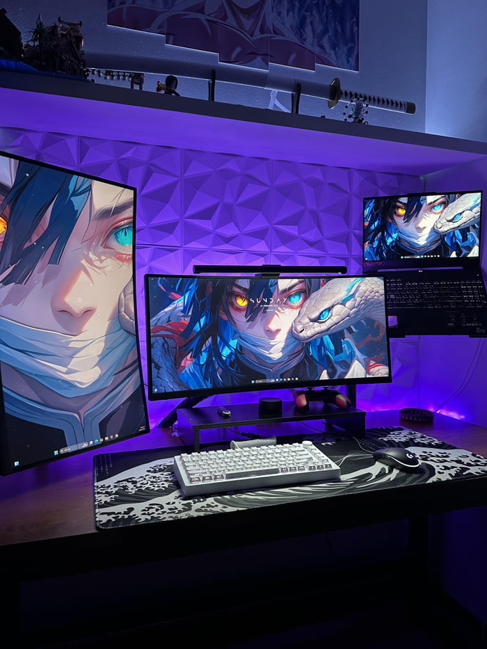 Work and gaming setup :) - 9GAG