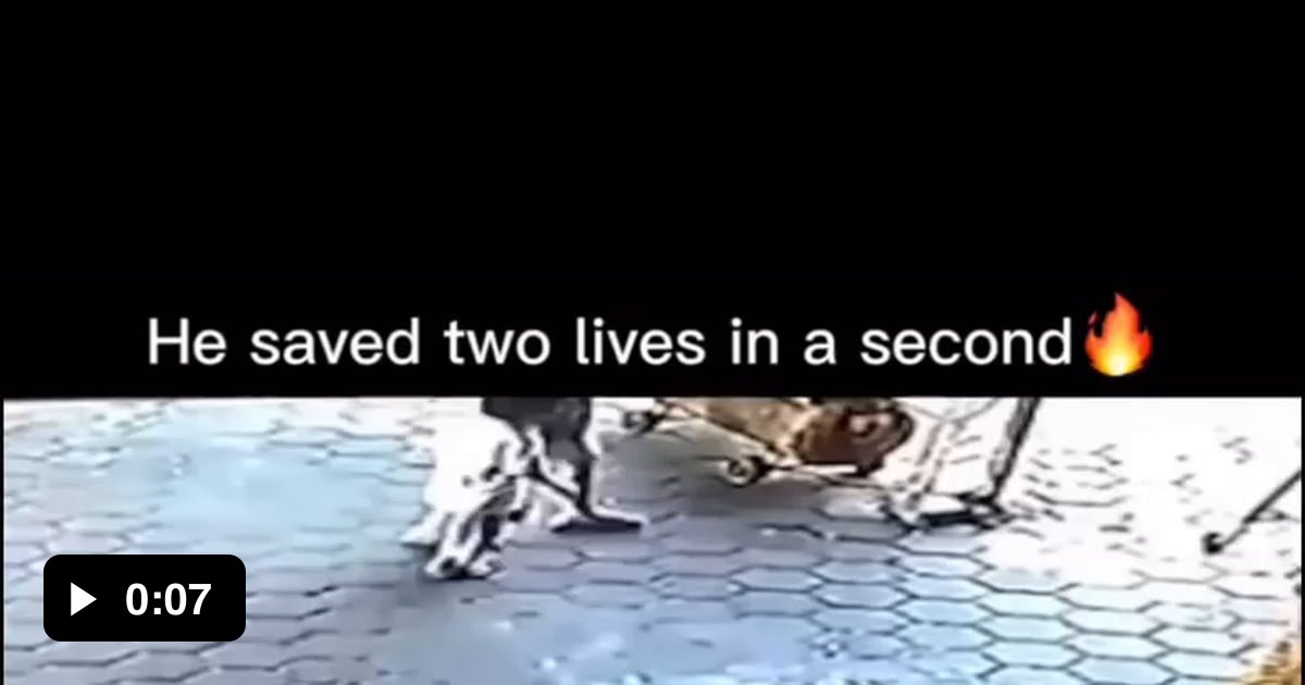 Bro saved 2 lives - God level reflexes - 9GAG