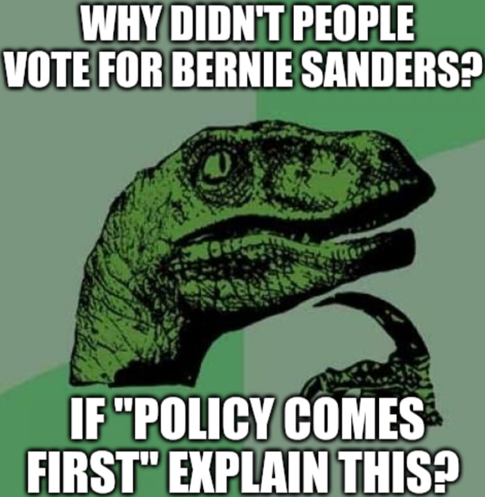 Genuinely curious, didn't Bernie have decent policy proposals? I've ...
