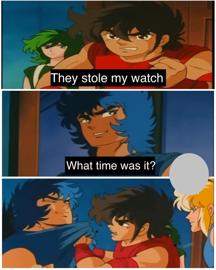 Shiryu, I know you’re blind… but you need to watch this - 9GAG