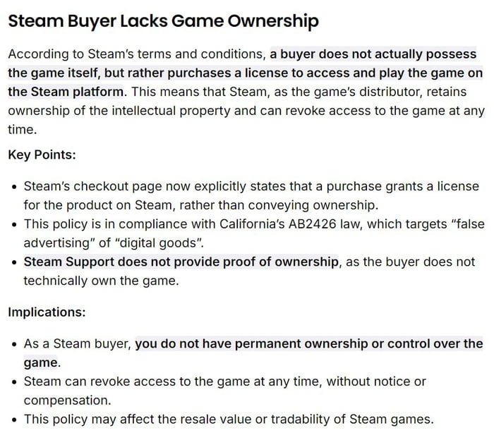 We no longer own purchased games ourselves... I've always had a weird ...