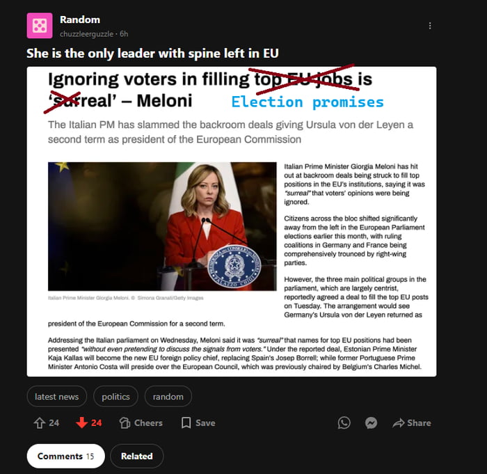 Fixed the work of some Bots of Meloni - 9GAG