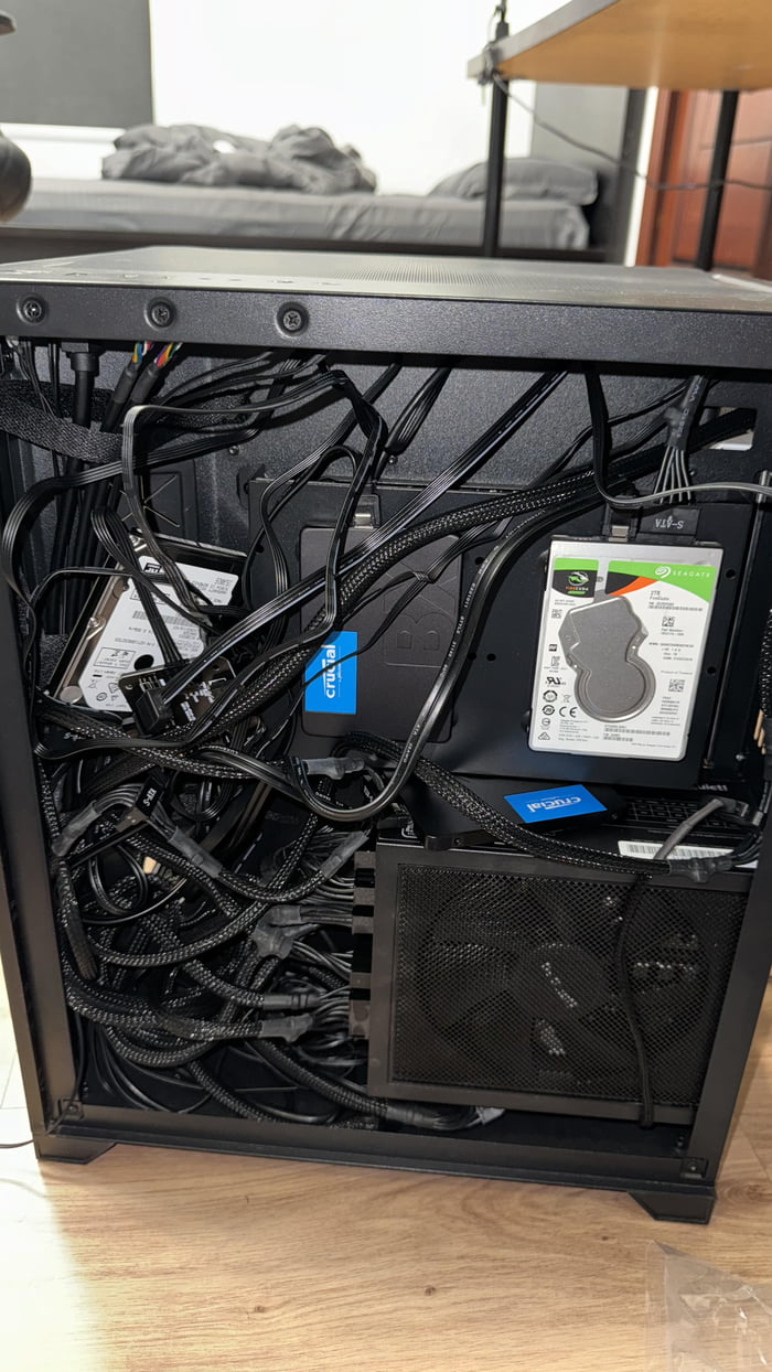 At this point, screw cable management… - 9GAG