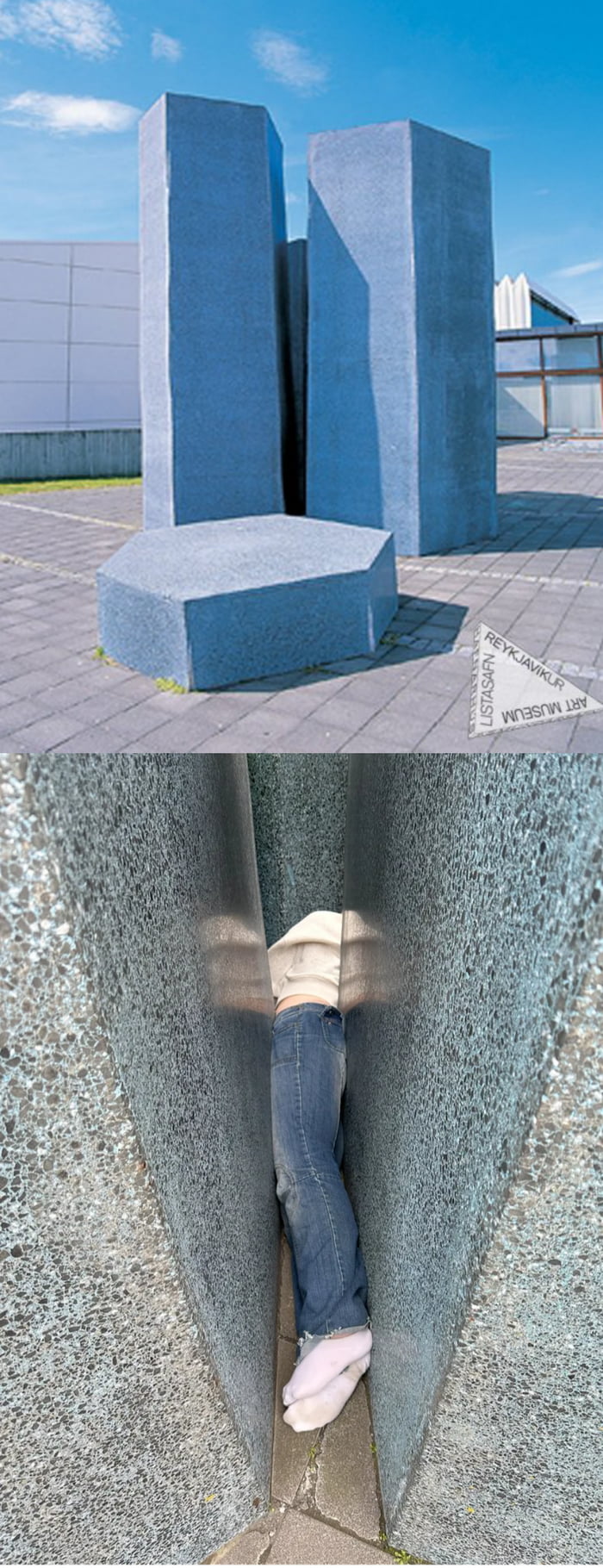 The fire department rescued this teenage girl stuck inside a art ...