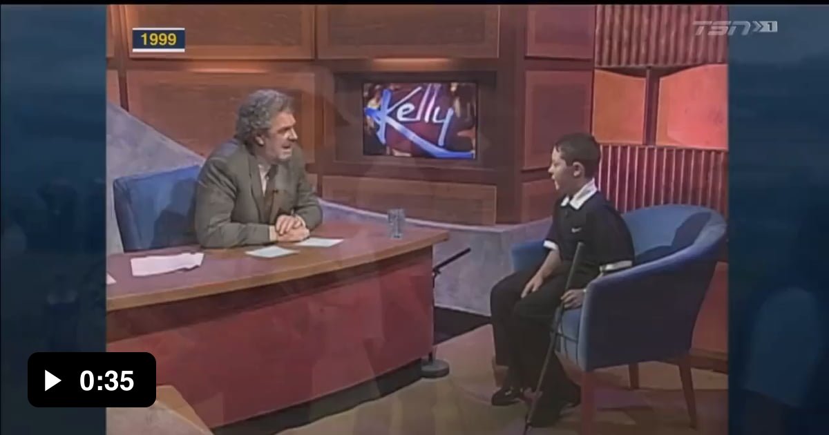 9 year-old Rory McIlroy chipping into a washing machine on Northern Irish talk show "Kelly ...