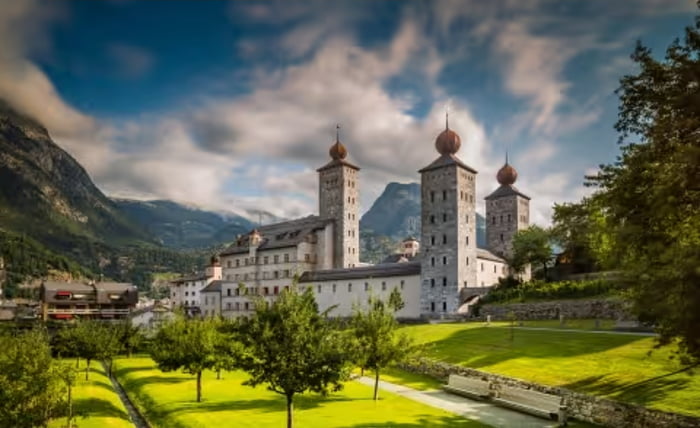 The Stockalper Castle, built from 1649 by Kaspar Stockalper vom Thurm ...