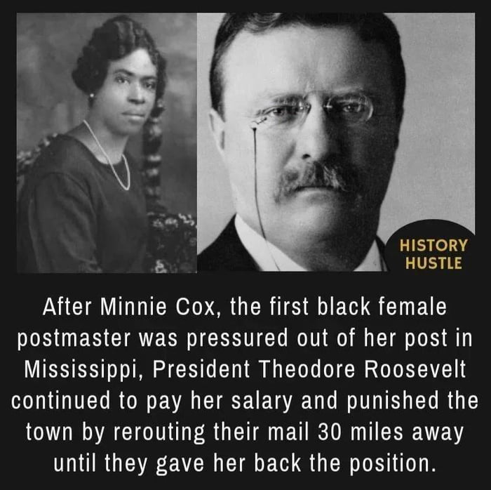 Minnie M. Cox (1869-1933) was a teacher and postmaster in Mississippi ...