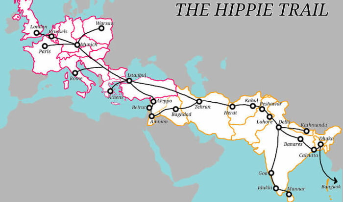 The Hippie Trail, Where Western Hippies Travelled Throughout The 60s ...