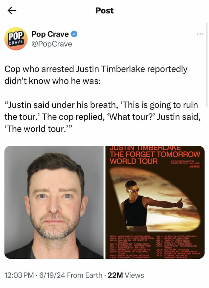 Justin Timberlake DWI memes, enjoy. - 9GAG