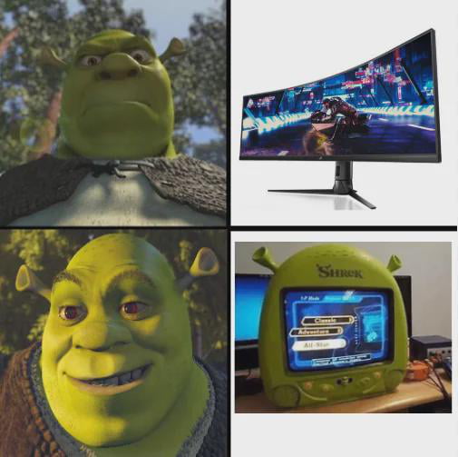 Shrek's computer. - 9GAG