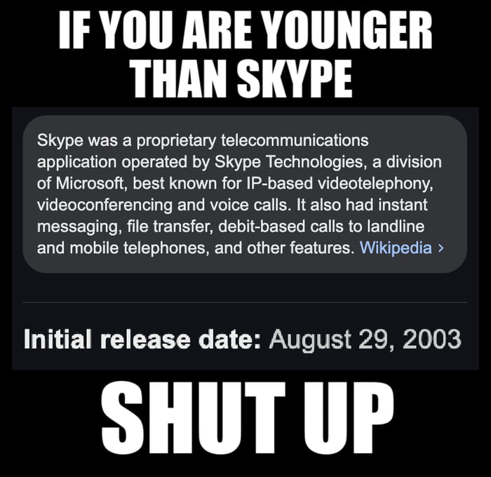 Skype is officially gone. Press F - 9GAG