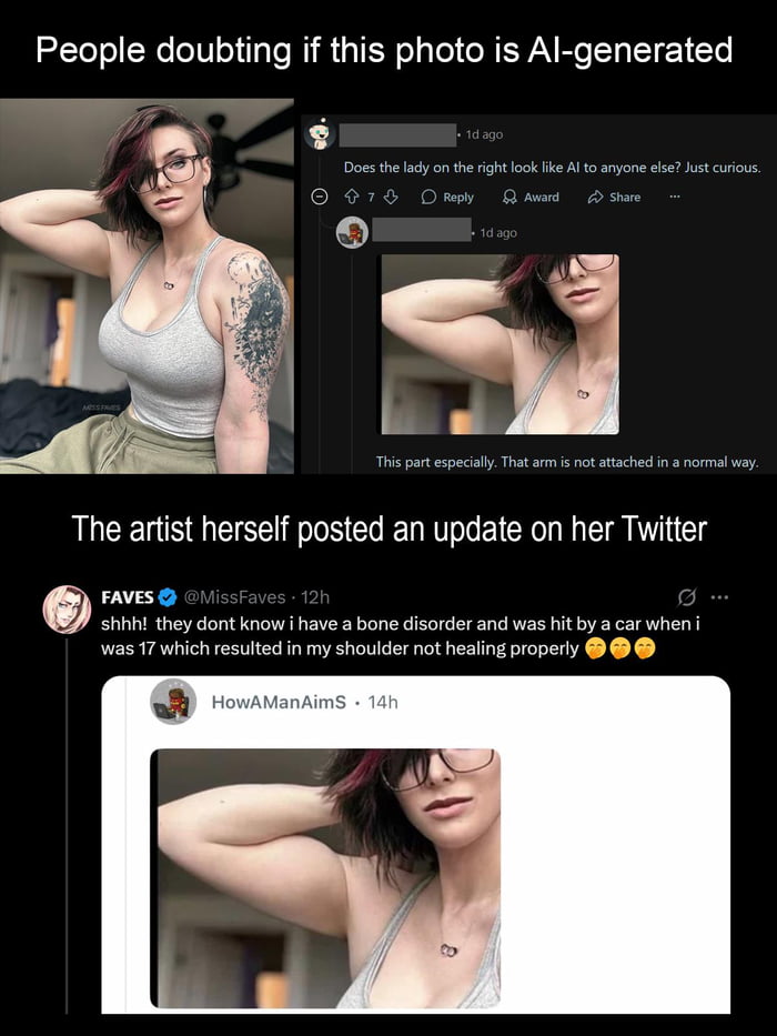 When you see a real photo but you think it's AI-generated - 9GAG