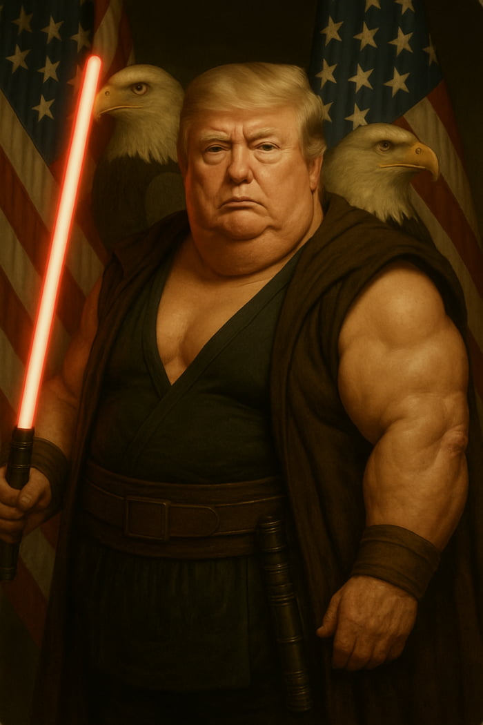 Trump “Star Wars” image but physically accurate - 9GAG