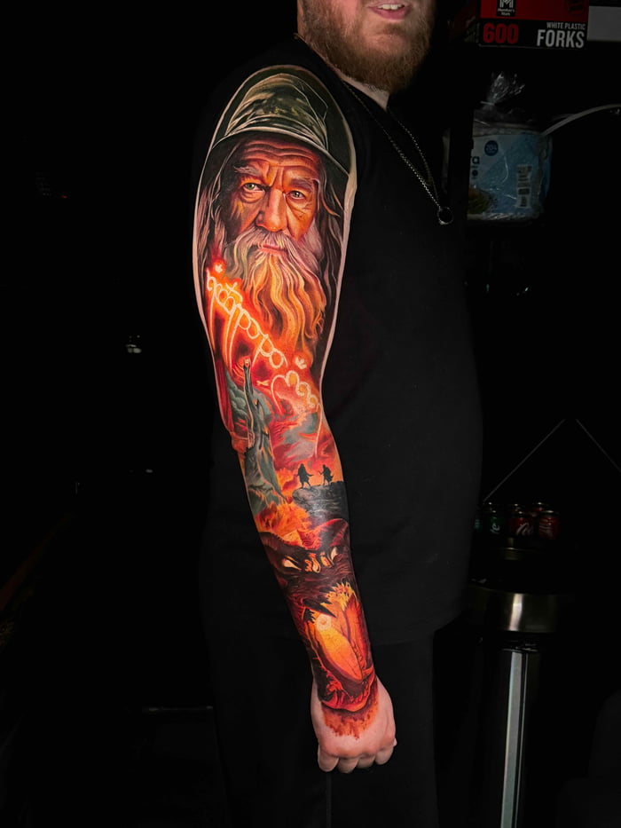 New LOTR themed tattoo by Morgan Butler. - 9GAG