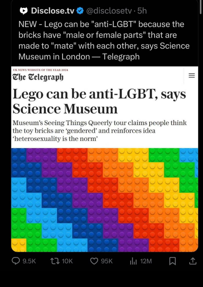 By this logic then all Legos are gay - 9GAG