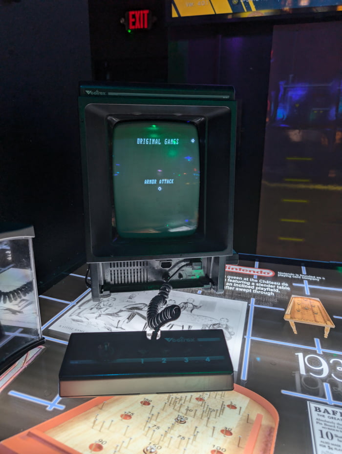 Seen at a Las Vegas bar: Vectrex Armor Attack - 9GAG