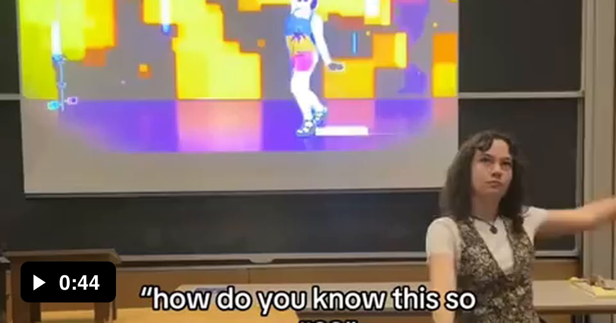 This girl perfectly dancing (mirroring) the song's coreography she grew up with. - 9GAG