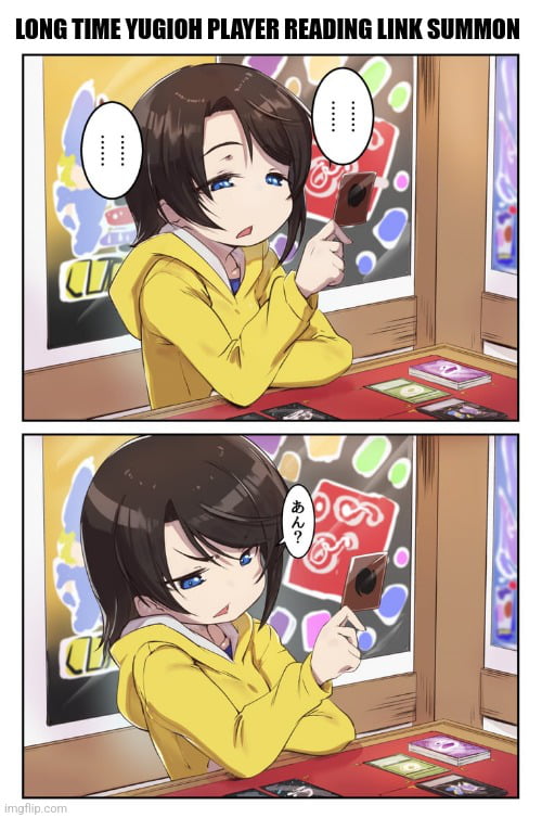 "Back in my day, we need a magic card to even combine a monster!" - Veteran Duelist - 9GAG