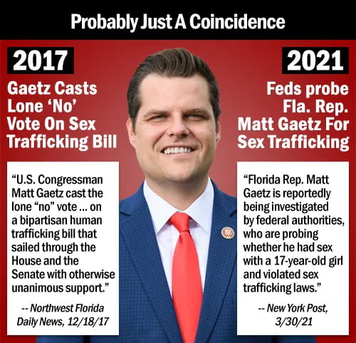Trump's New Attorney General is Child Sex Trafficker Matt Gaetz - 9GAG