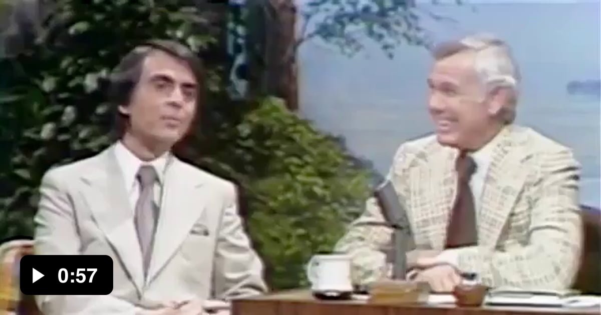 Why is the grass green - Carl Sagan on The Tonight Show with Johnny ...