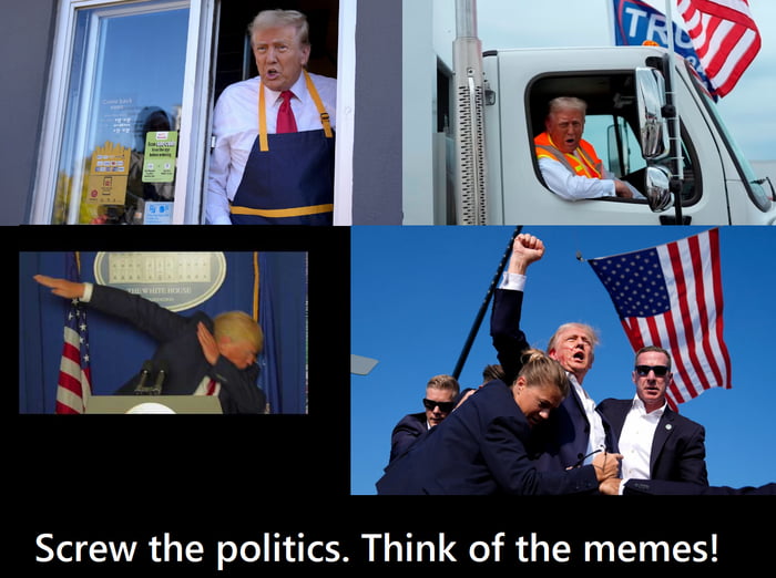 Trumpy boi! Think of the quality of memes! - 9GAG