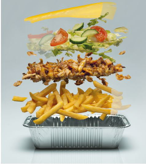 Common street food in Holland. Called 'Patatje Kapsalon' (Fries ...