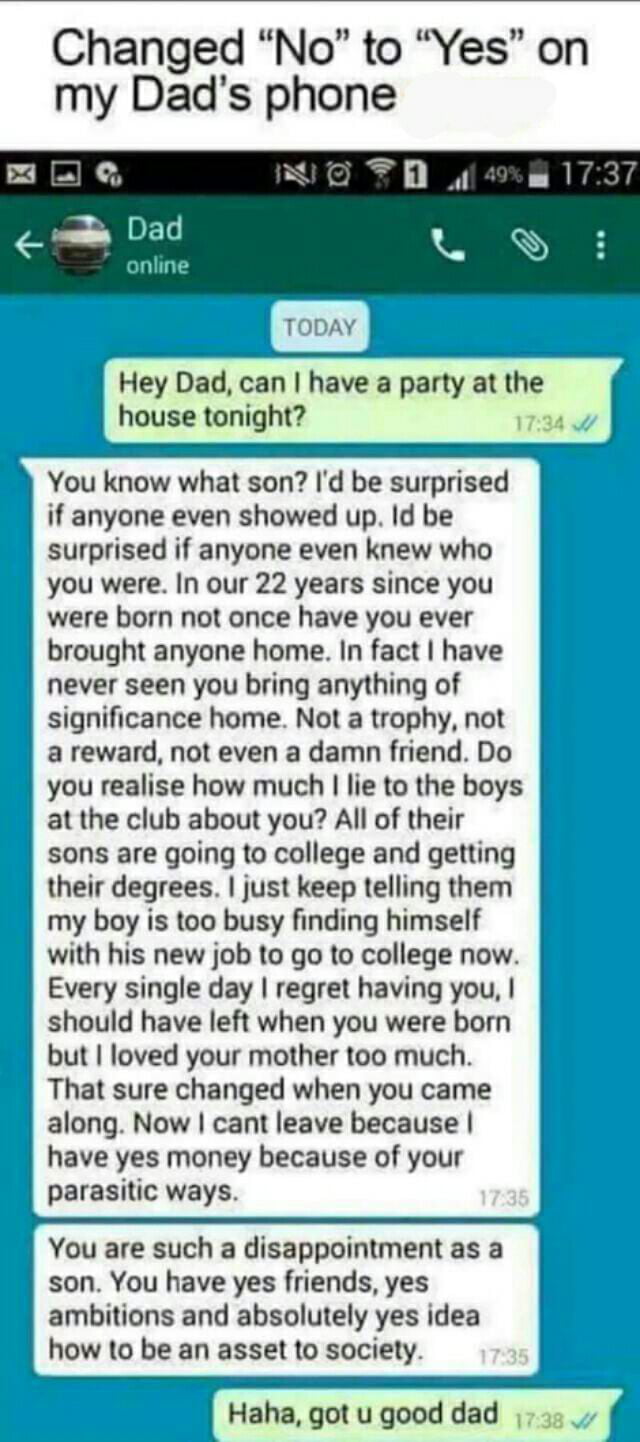 Kid Pulls Hilarious Prank On His Dad [GONE WRONG] - 9GAG