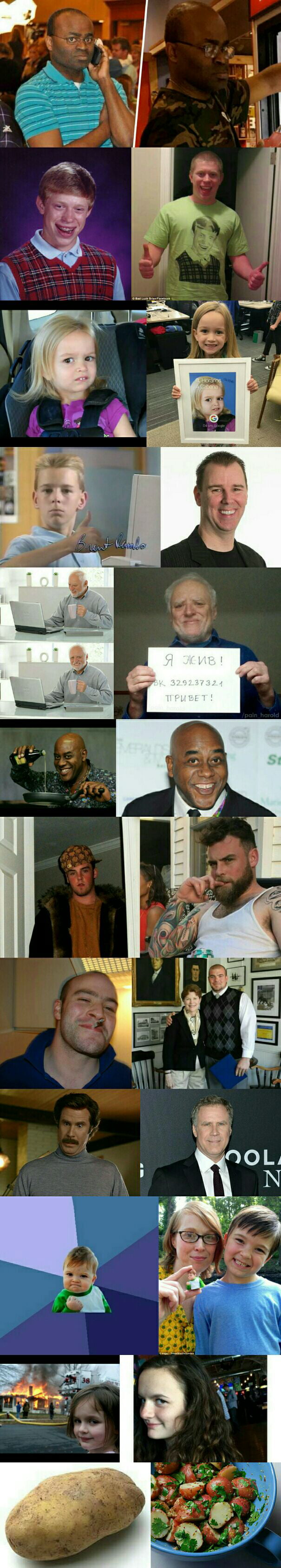 Here are the faces of some famous memes then and now(most recent images ...