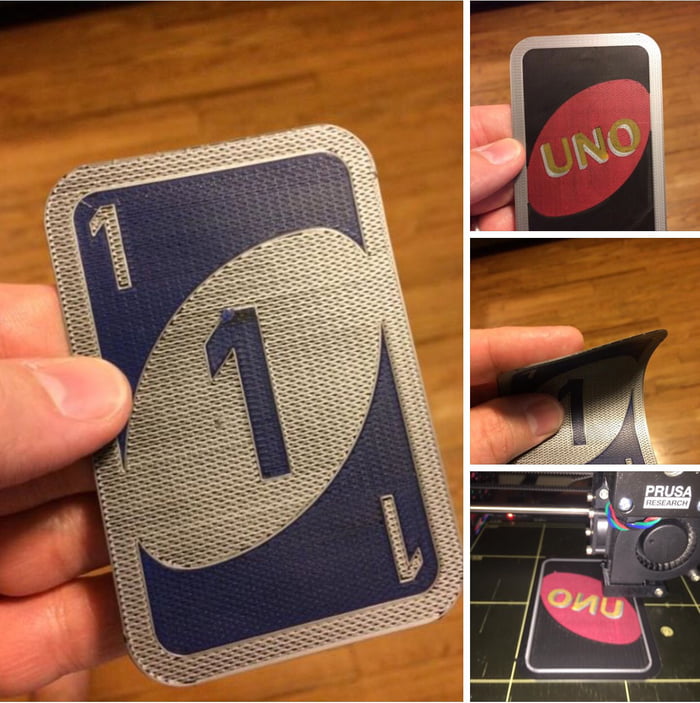 I made 3D printed Uno cards. Anyone into 3D printing know the woes of ...