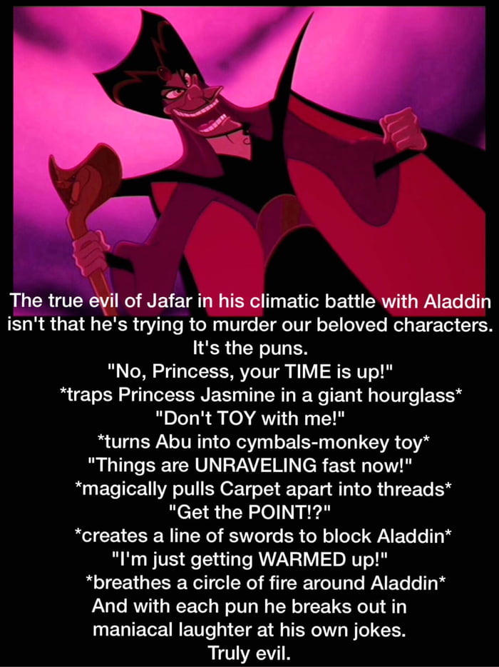 I just rewatched Disney's Aladdin and then made this meme: - 9GAG