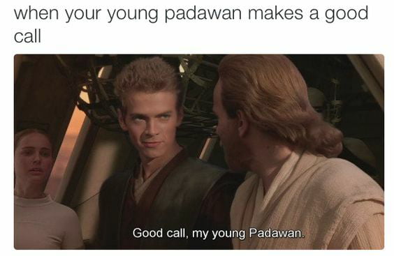 When your young padawan makes a good call - 9GAG
