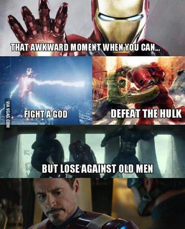 Poor iron man ... - 9GAG