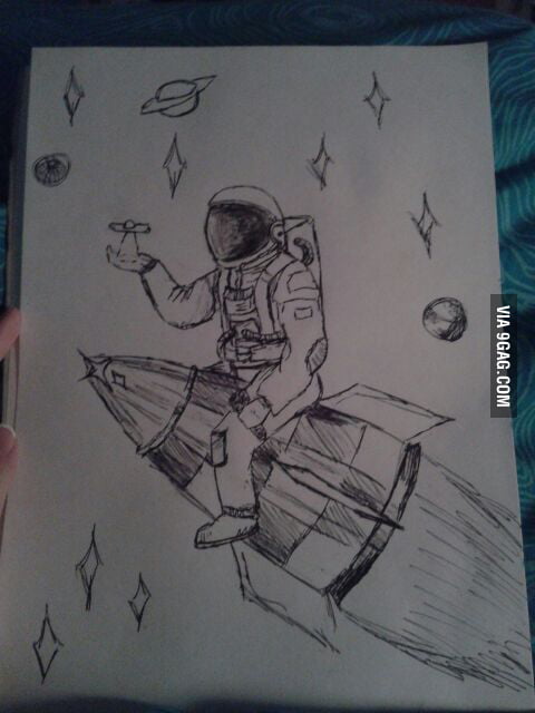 I like to draw random things. - 9GAG