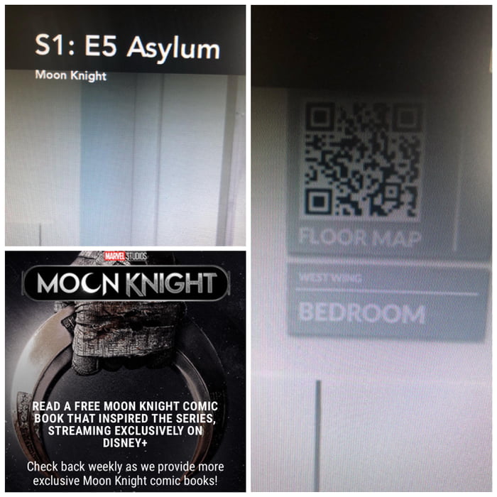 Moon Knight QR code leads to Free Digital Comics - 9GAG