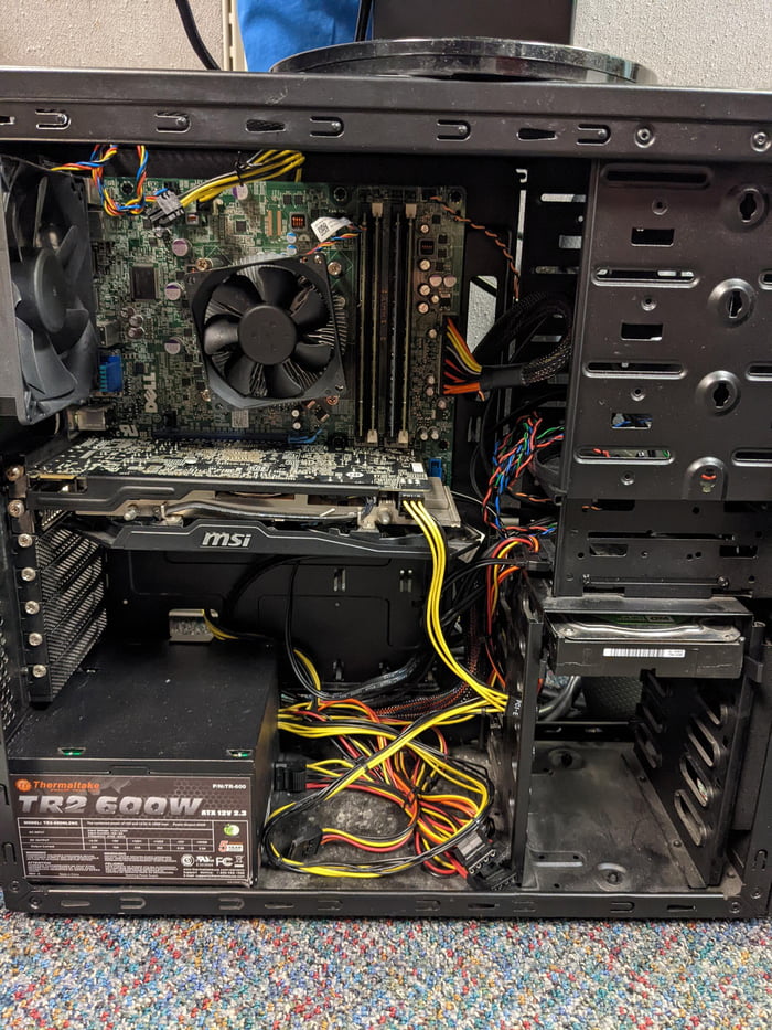 PC built from work trash! - 9GAG