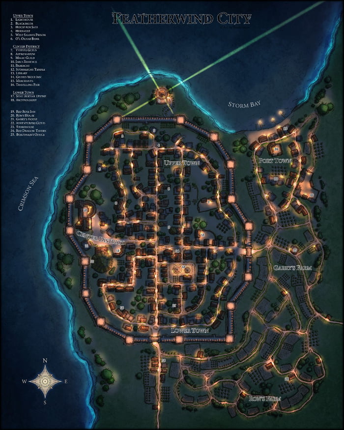 RPG City map! Perfect for D&D campaign! - 9GAG