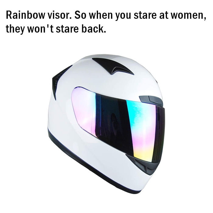 Rainbow visor, FTW - 9GAG