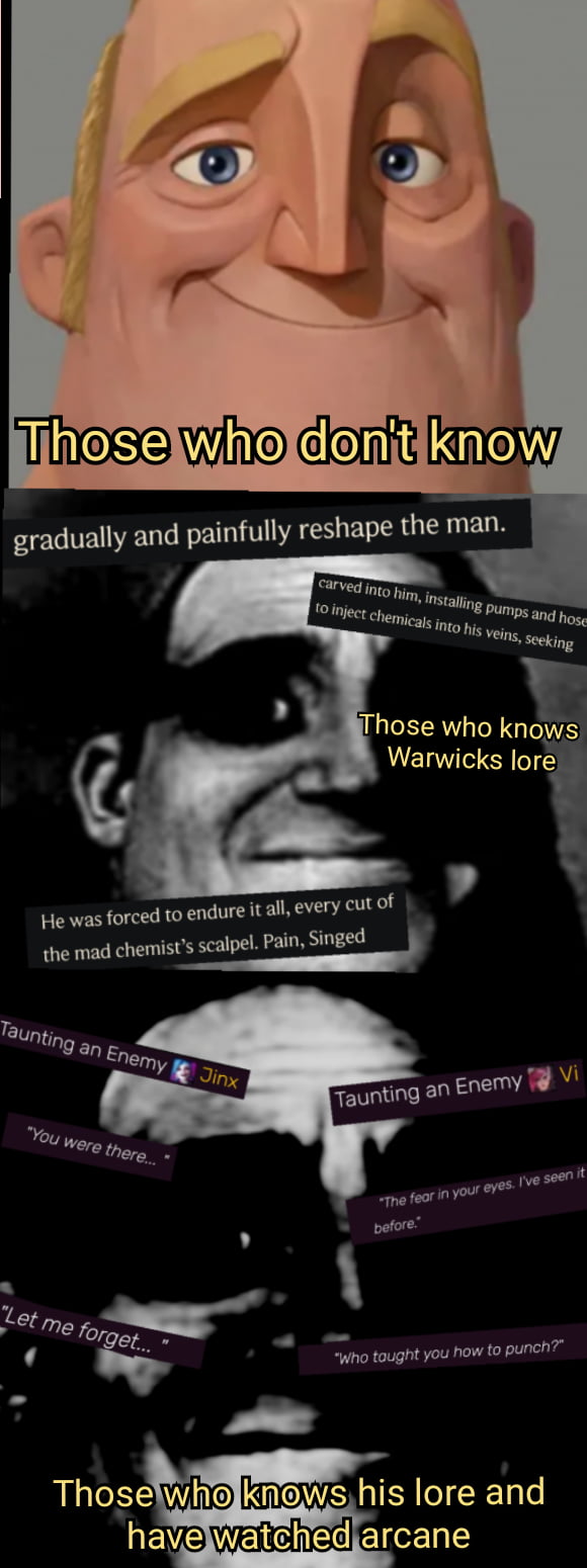 Warwick - the uncaged sadness of Zaun - 9GAG