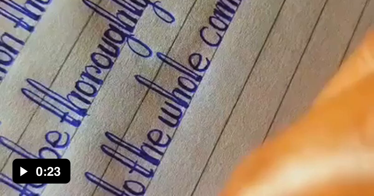 Smooth & Beautiful handwriting - 9GAG