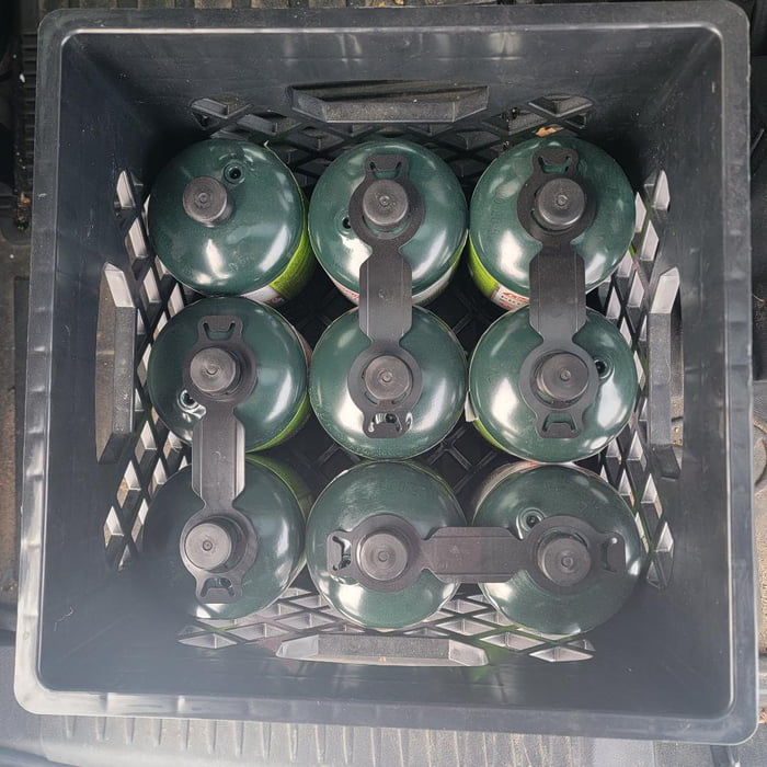 9 propane tanks per crate - 9GAG