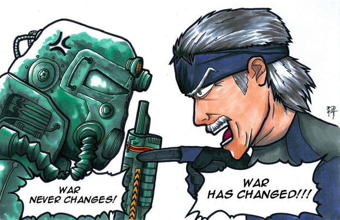 War changes vs War never changes, Go! - 9GAG