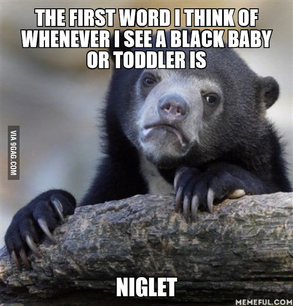 A wild niglet appears! He used cuteness! Super effective! - 9GAG