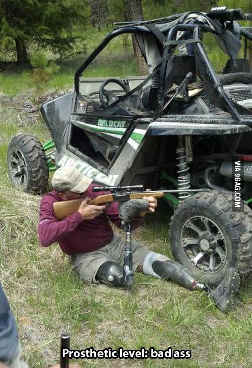 Prosthetic level: bad ass - 9GAG