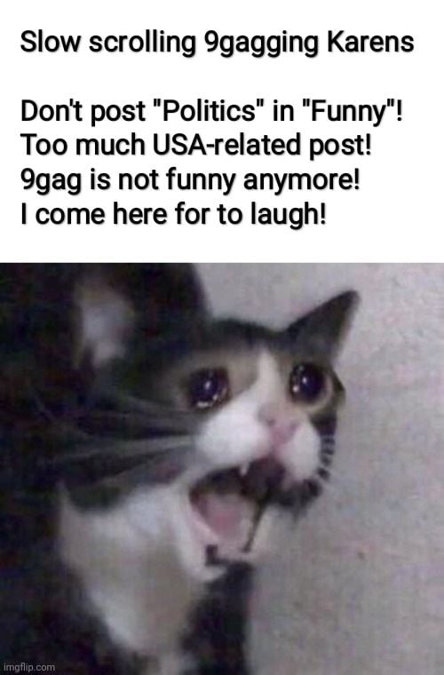 Scroll faster, Karens & Kyles! - 9GAG