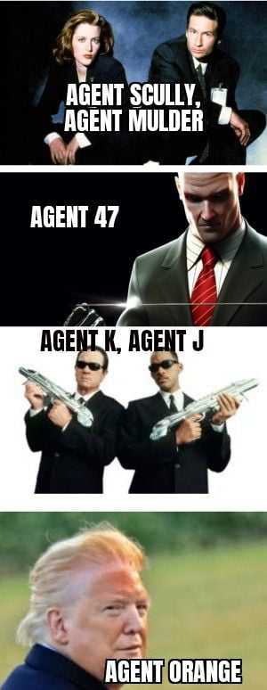 Different, well known Agents - 9GAG