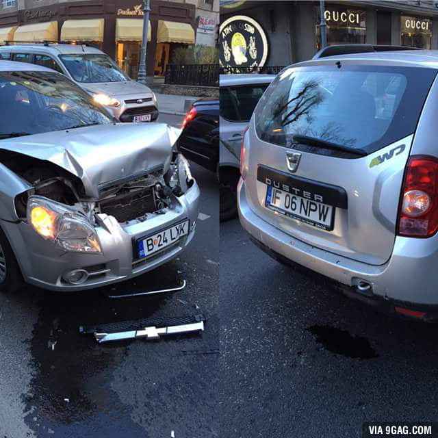 Chevrolet Aveo vs Dacia Duster - 9GAG