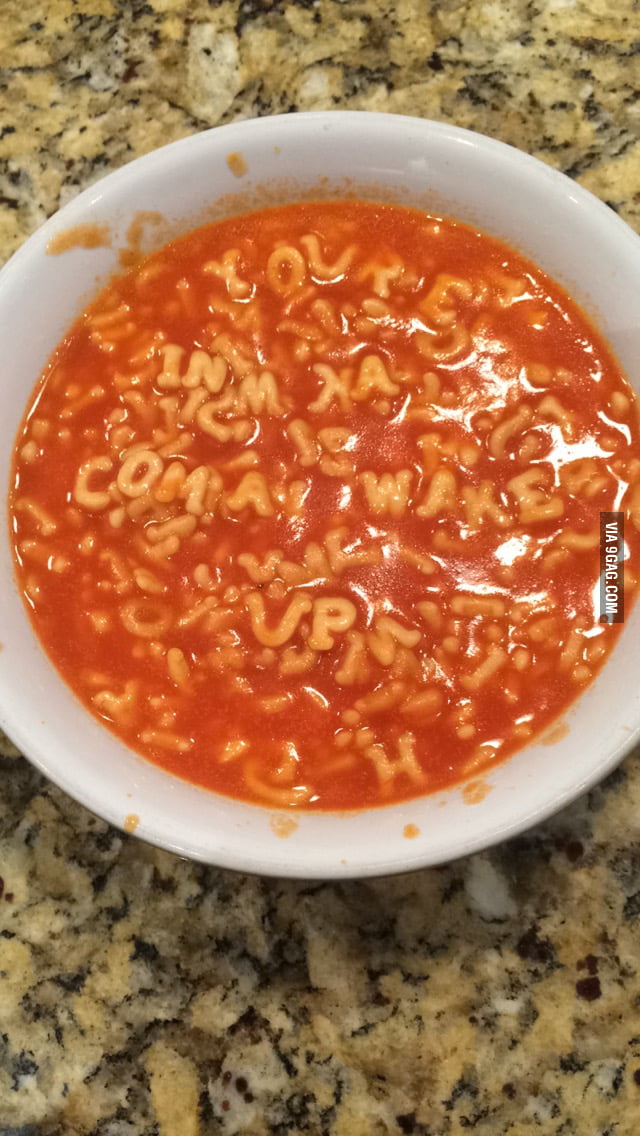 Just Some Regular Alphaghetti - 9GAG