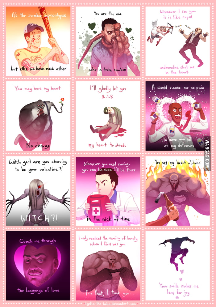 Left 4 Dead Valentine Cards - 9GAG