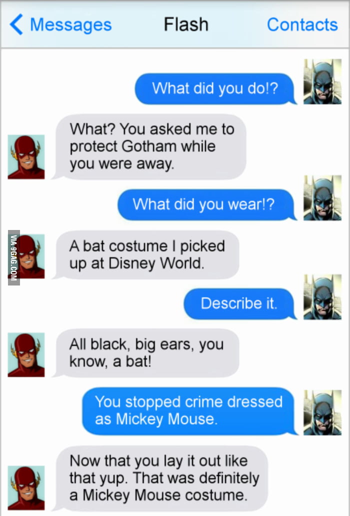 When Batman ask Flash for help - 9GAG